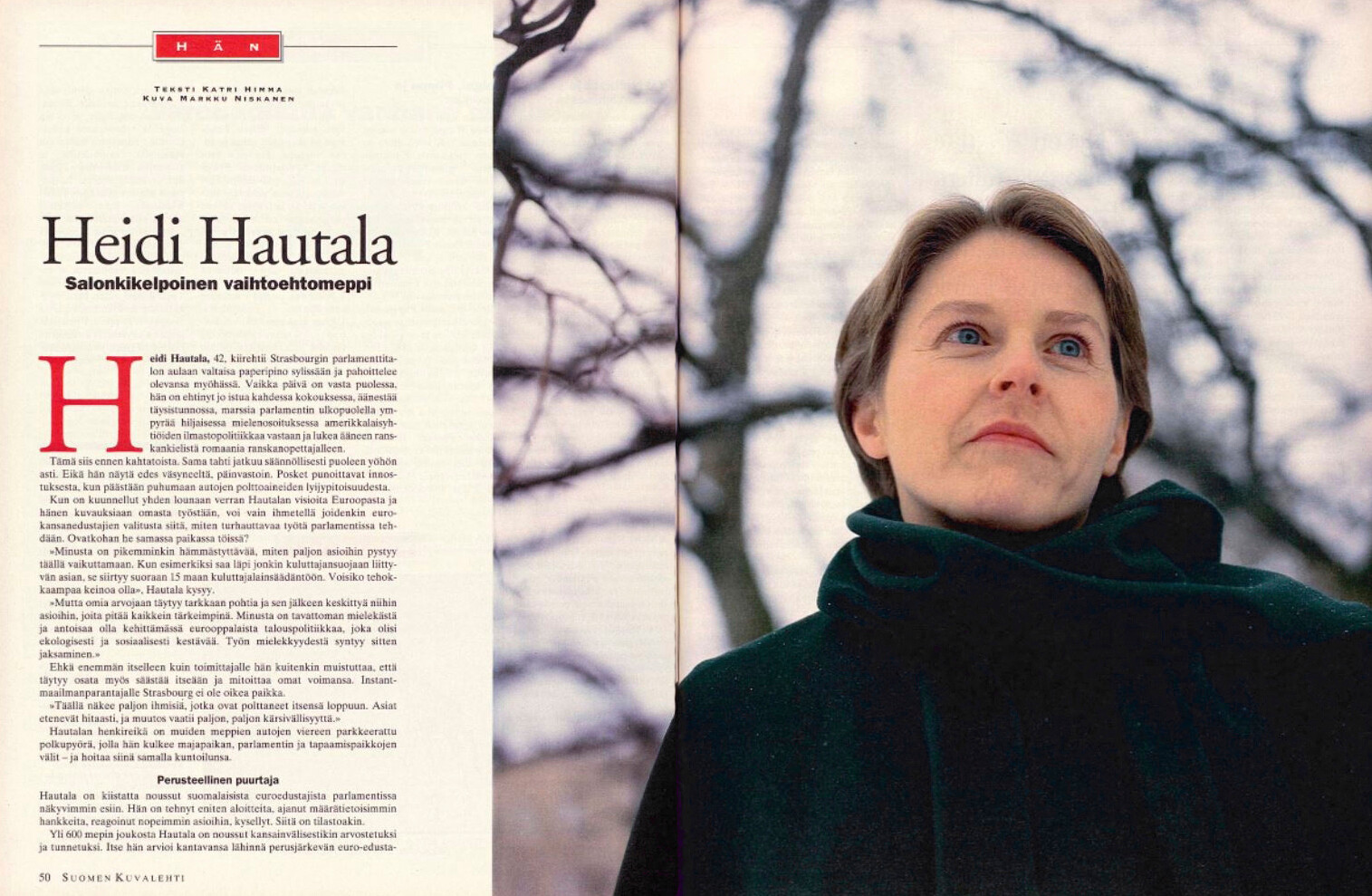 SK 25 vuotta sitten: Heidi Hautala oli europarlamentin tähti ...